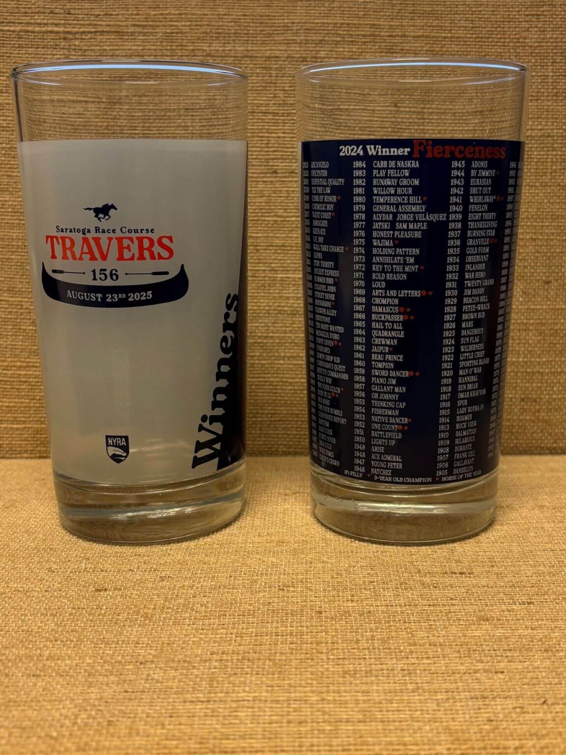 2025 OFFICIAL Travers Glass - Impressions of Saratoga